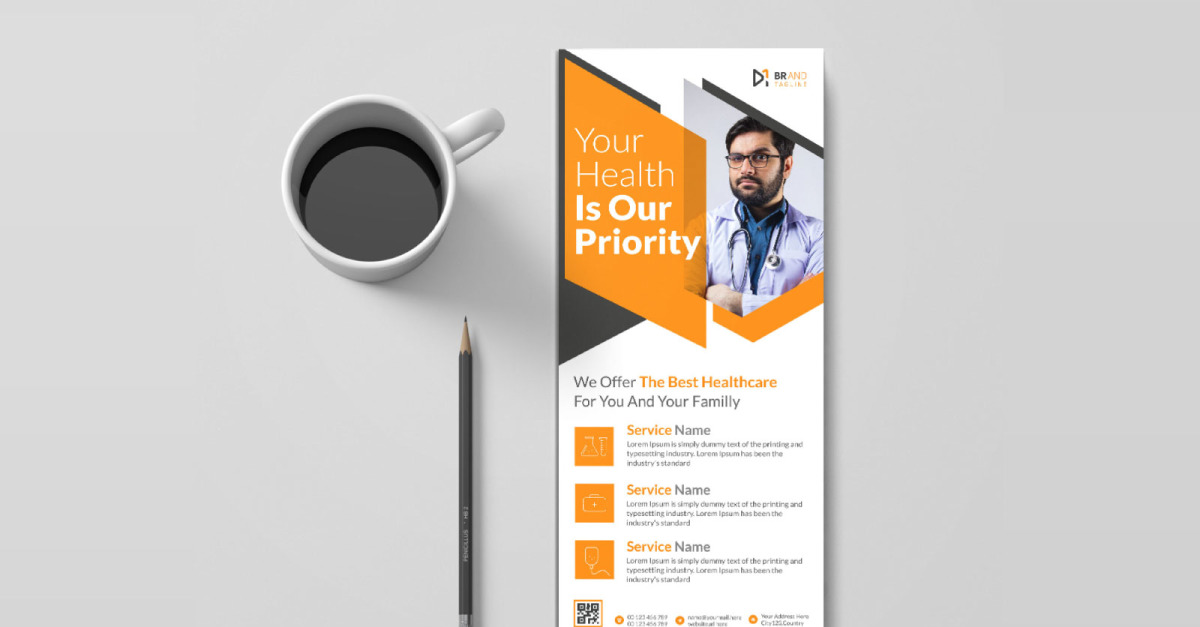 Creative and modern rack card template - TemplateMonster