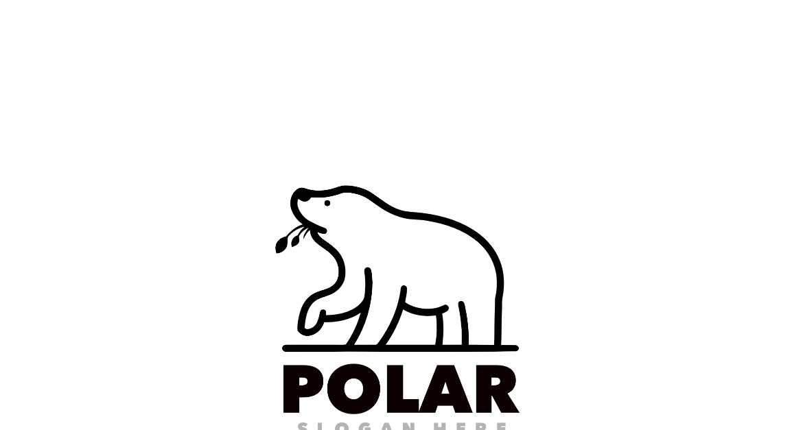 Polar line art design logo template #360009 - TemplateMonster