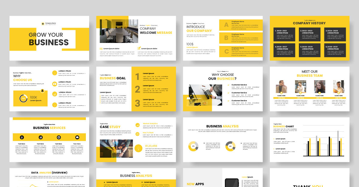 Presentation slides brochure cover design. Creative infographic elements