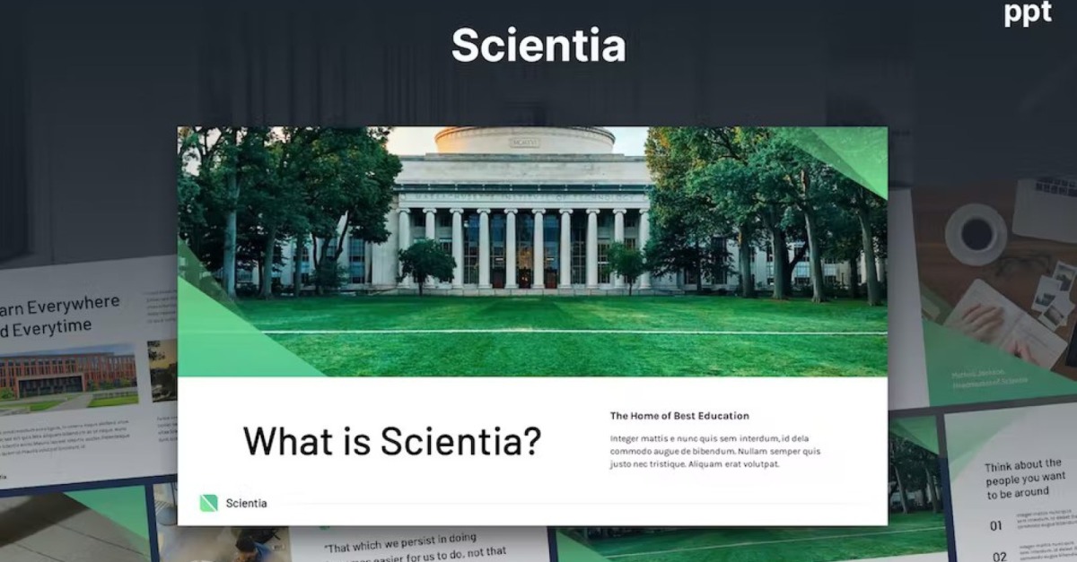 Scientia - University Theme Powerpoint - TemplateMonster