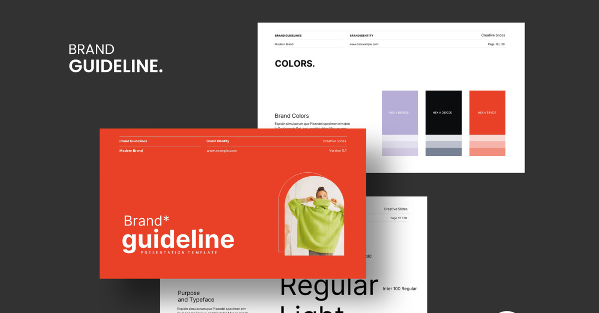Creative Brand Guidelines Google Slides Template