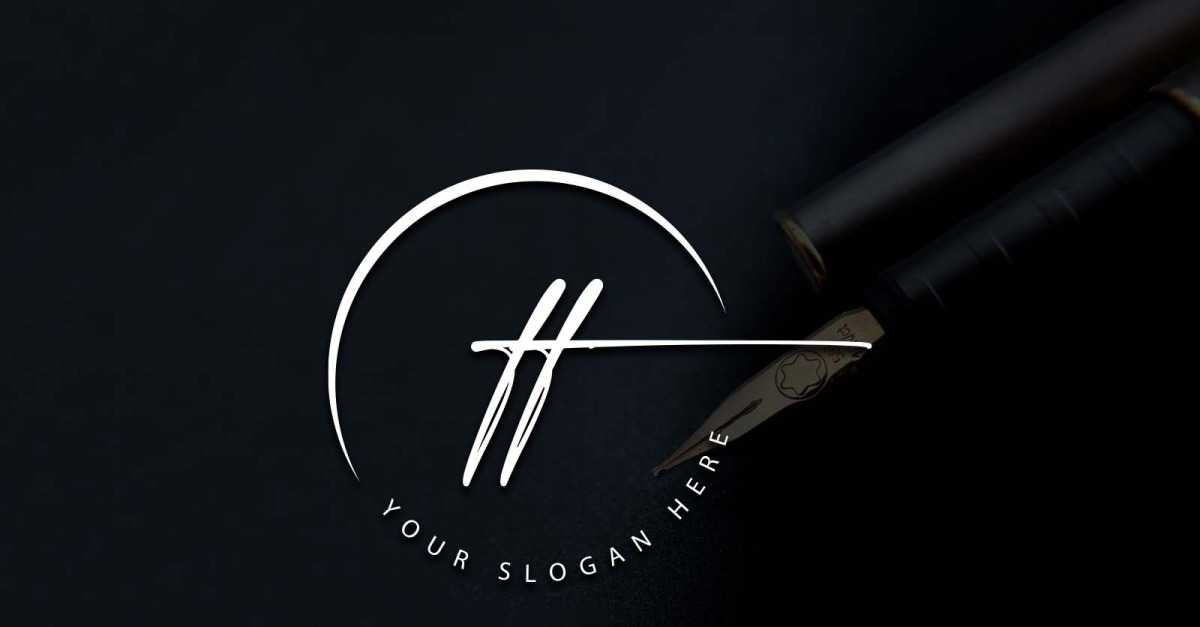 Kaligrafi Stüdyosu Tarzı TT Harf Logo Tasarımı