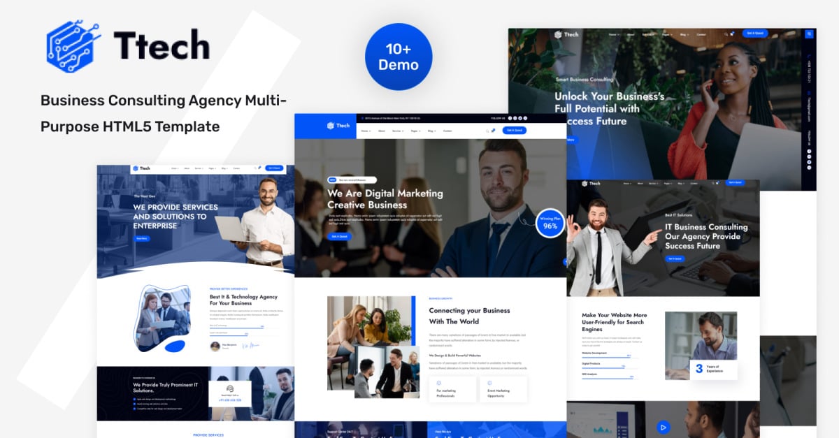 Ttech-Business Consulting Agency Multi-Purpose HTML5 Template