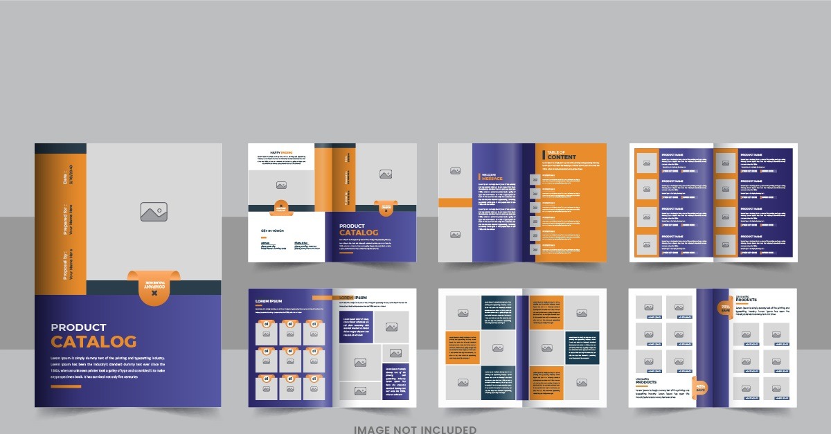 Creative Catalog Layout design, Modern catalog template