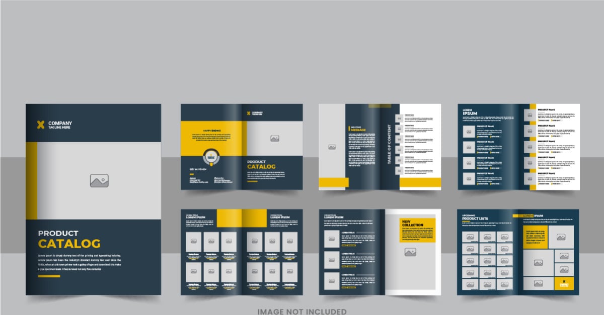 Creative Product Catalog Layout Template, catalog design