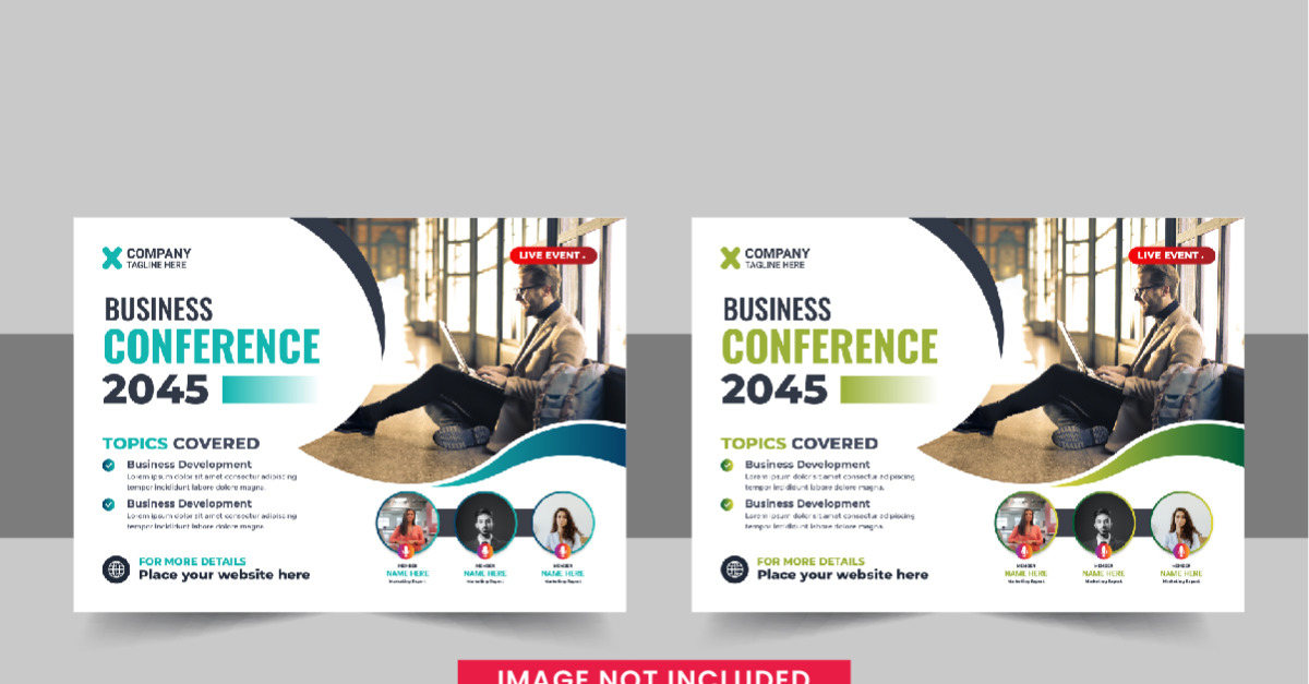 Horizontal Conference flyer or Horizontal flyer design