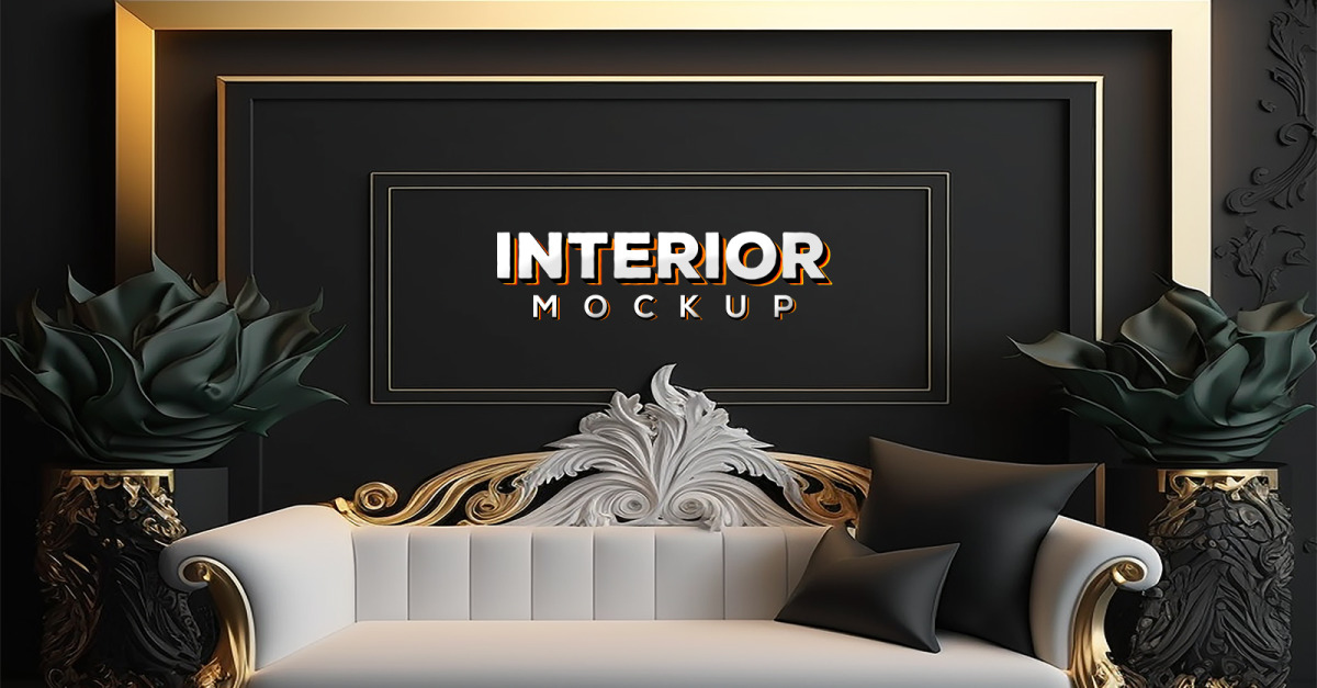 Luxury Interior Mockup Design #361117 - TemplateMonster