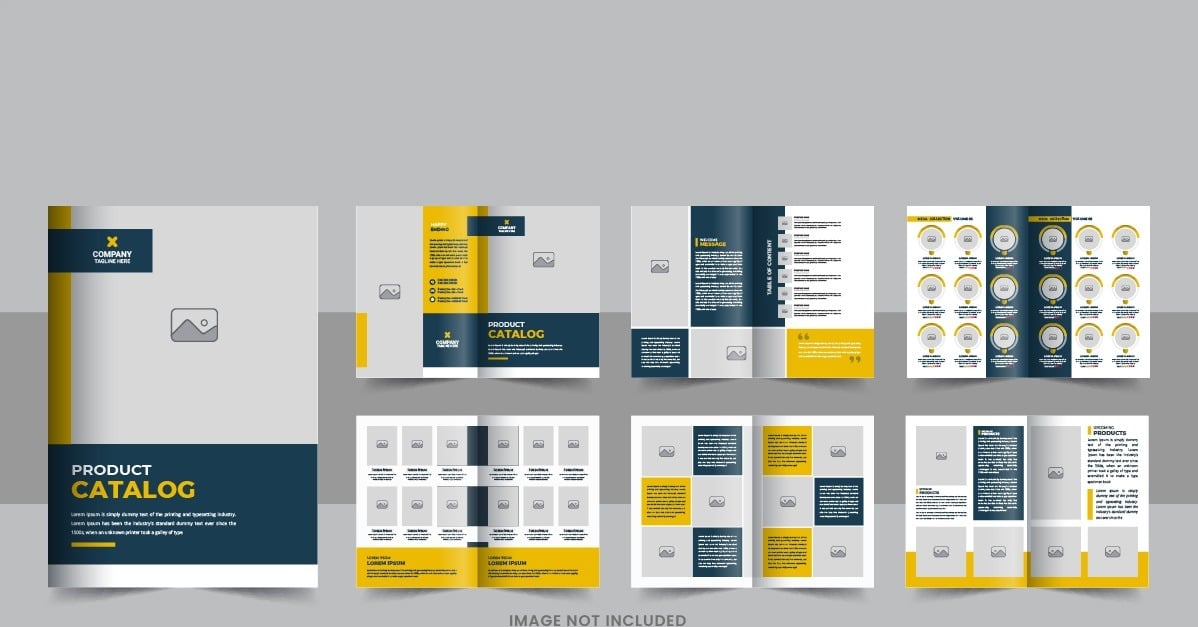 Modèle de mise en page de catalogue créatif, conception de catalogue ...