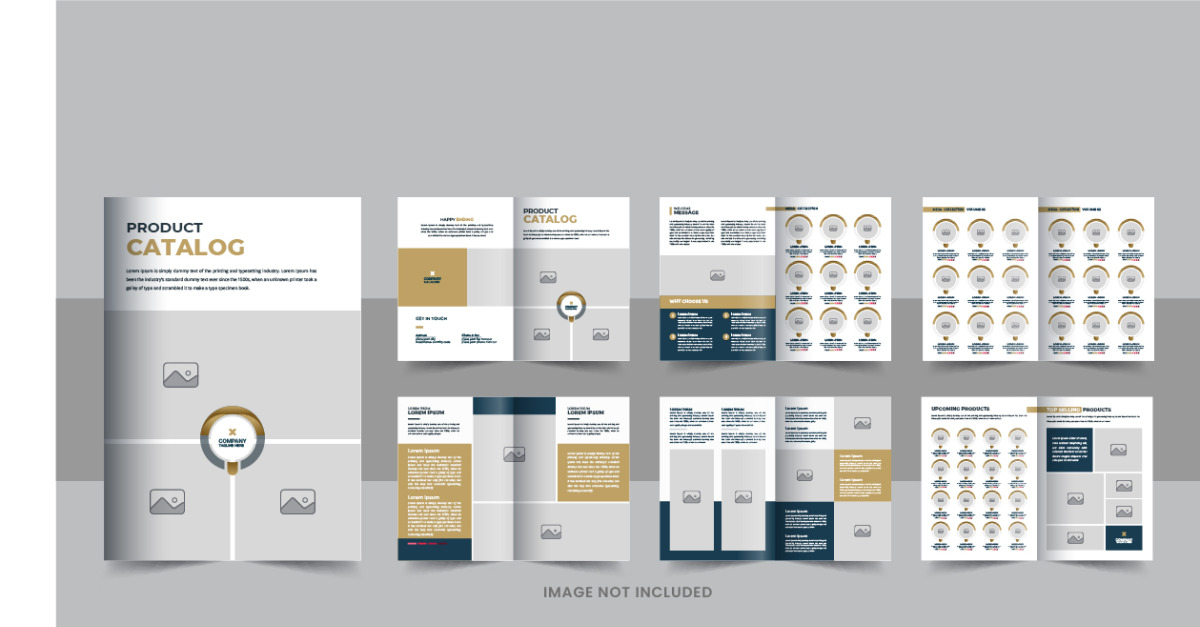 Modern Product Catalog Layout design, catalog template