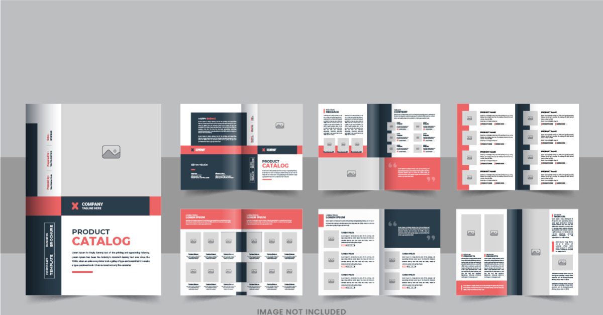 Progettazione del layout del catalogo prodotti creativi, modello di ...