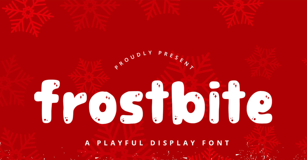 Frostbite - fonte fofa e divertida #361301 - TemplateMonster