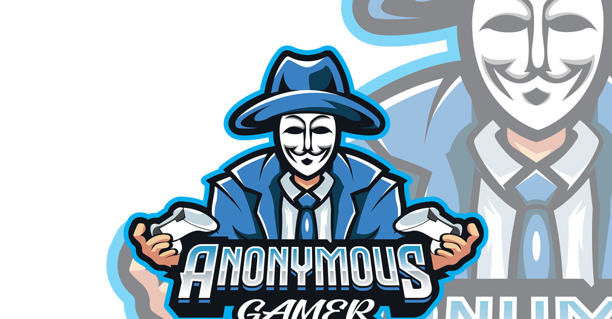 Anonymous Mascot Logo Template #361686 - TemplateMonster