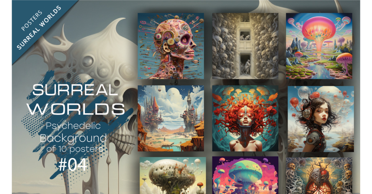 Bundle Mundos surrealistas 04. Psicodélico. - TemplateMonster