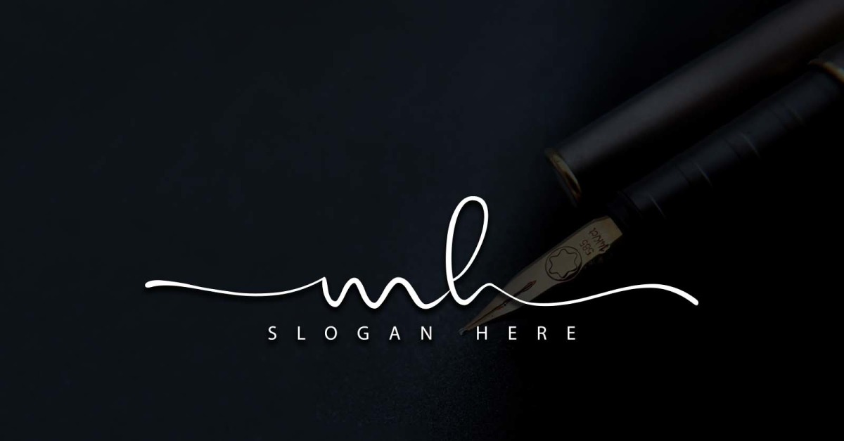 Creative Photography MH Letter Logo Design - TemplateMonster