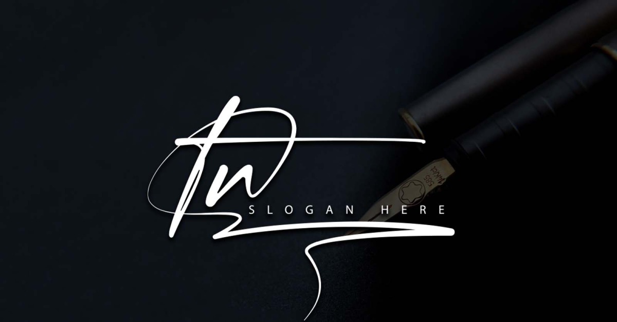 Fotografía creativa Diseño de logotipo de letra TN