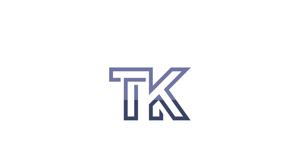 Création de logo de lettre TK, logo de lettre tk, vecteur de conception de logo kt