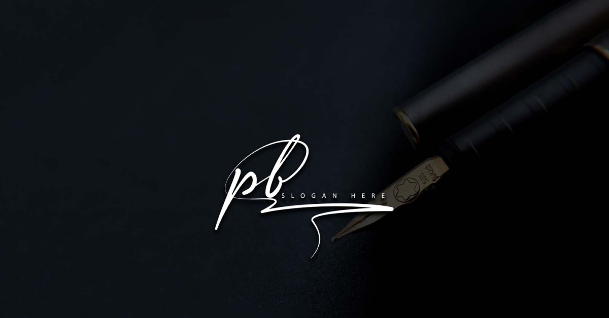 Creative Photography PB Letter Logo Design - TemplateMonster