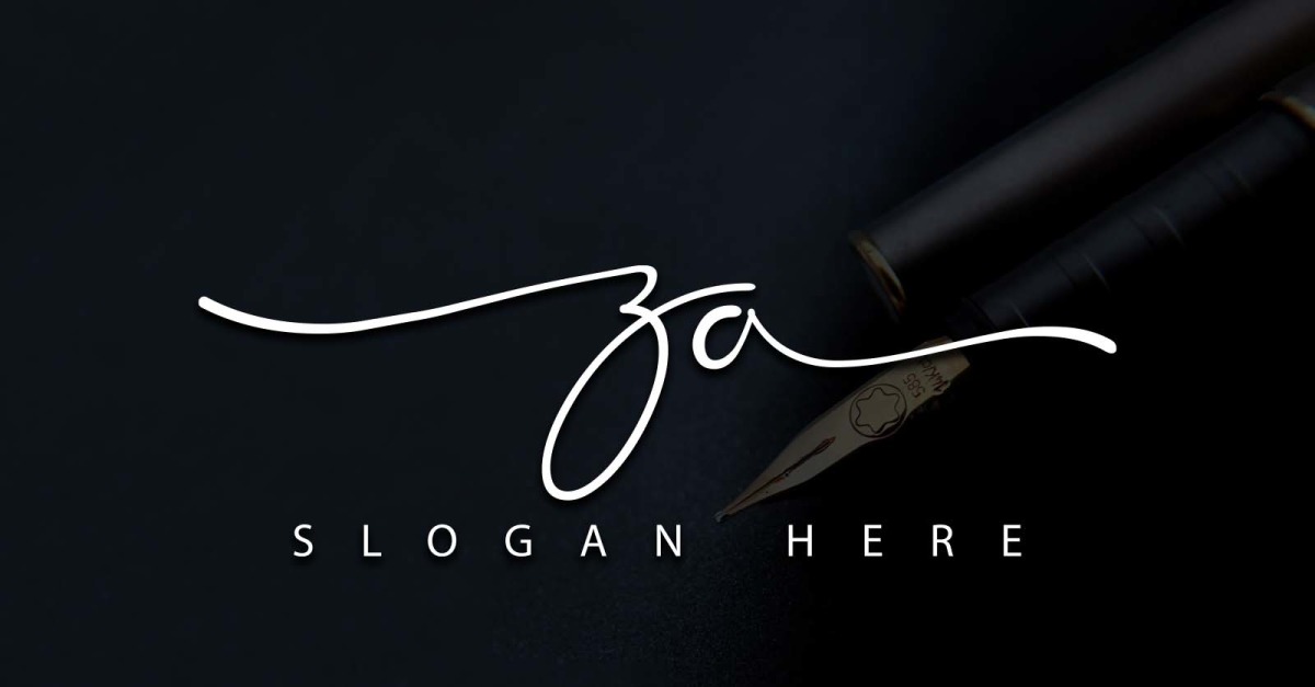 Creative Photography ZA Letter Logo Design - TemplateMonster