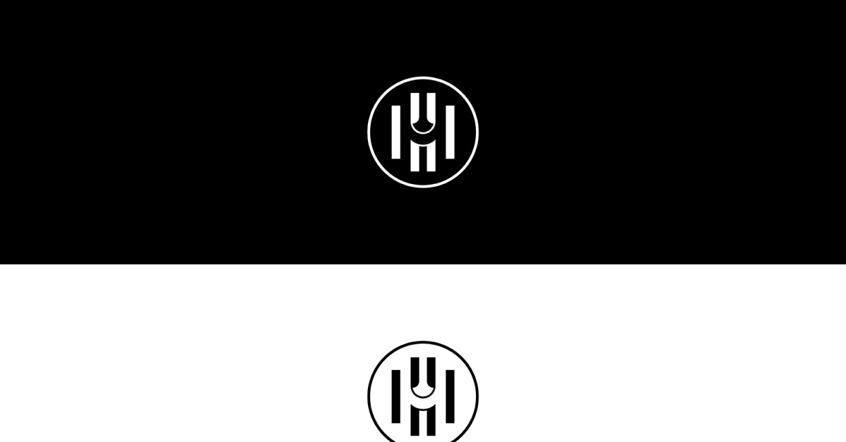 Concetto di design del logo della lettera H o design del logo h