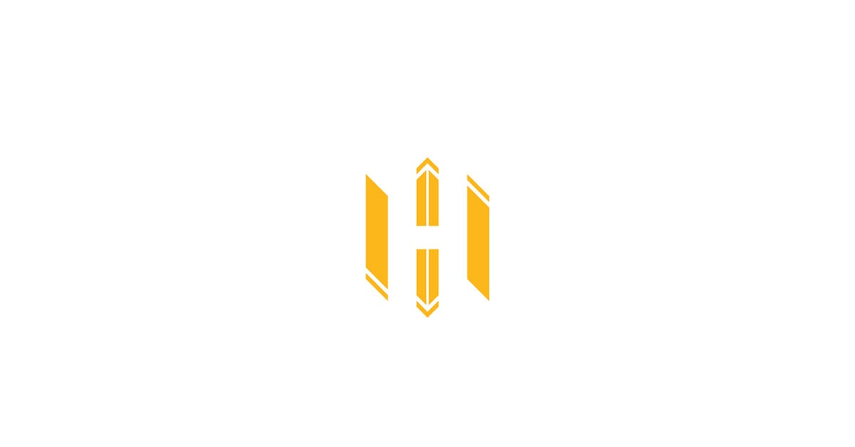 H harfi altıgen logosu veya çokgen h logosu, h harfi logo tasarım ...