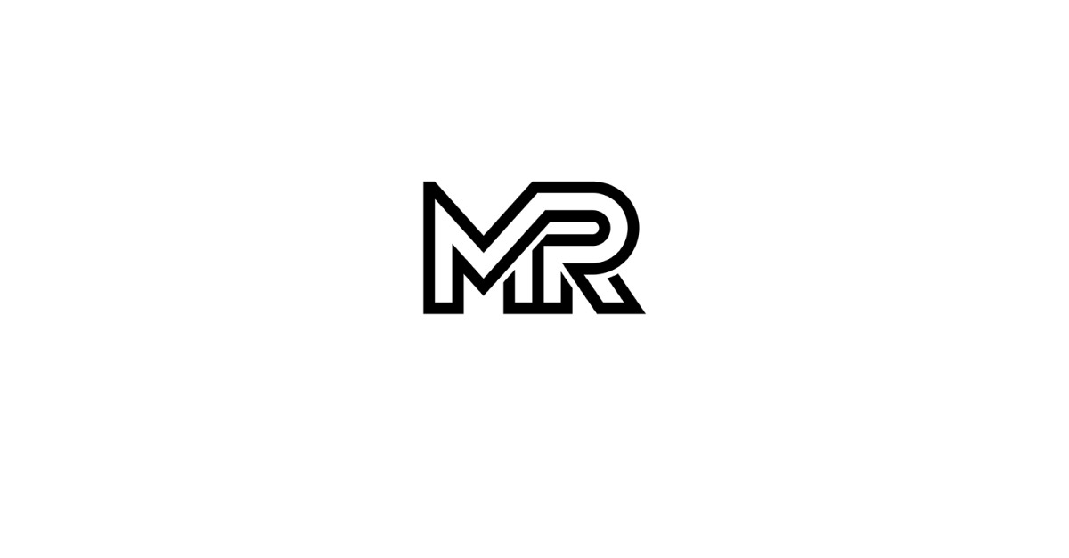 Mr letter logo, mr logo design vector template v8