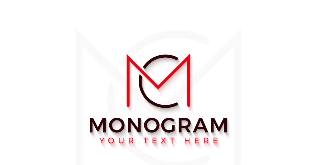 Monogram MC logo design, monogram logo - TemplateMonster