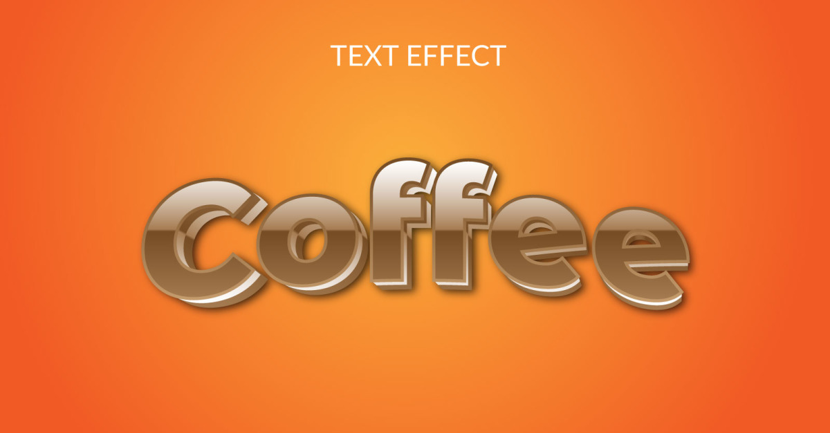 World coffee day 3D Editable Vector Eps Text Effect Template Design