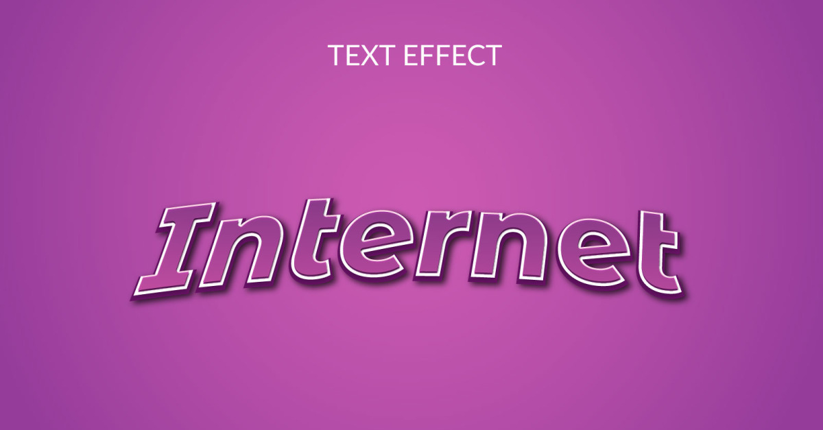 World Internet Day 3D Editable Vector Eps Text Effect Template Design
