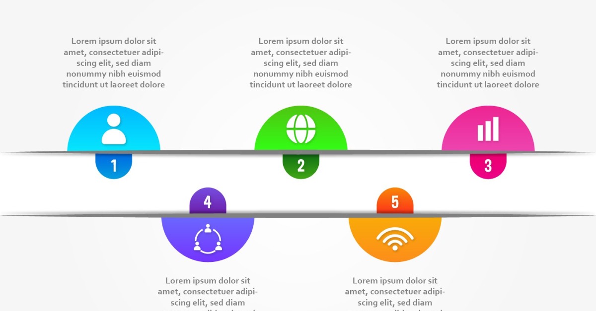 Kreatives, modernes Timeline-Infografik-Schema-Design
