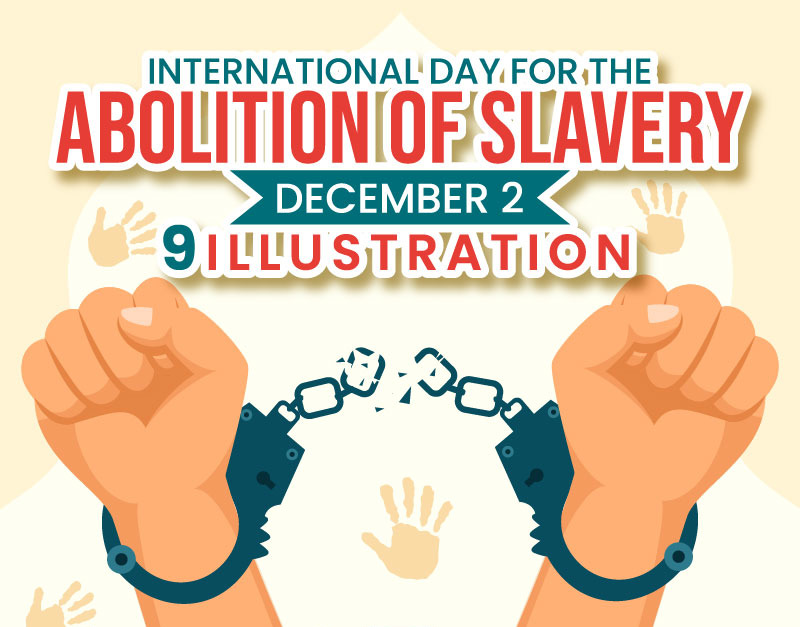Ilustración del noveno día para la abolición de la esclavitud