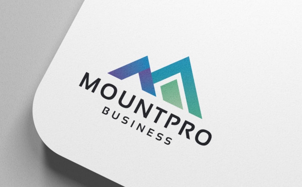 Logotipo de la marca Mount Pro Letra M - TemplateMonster