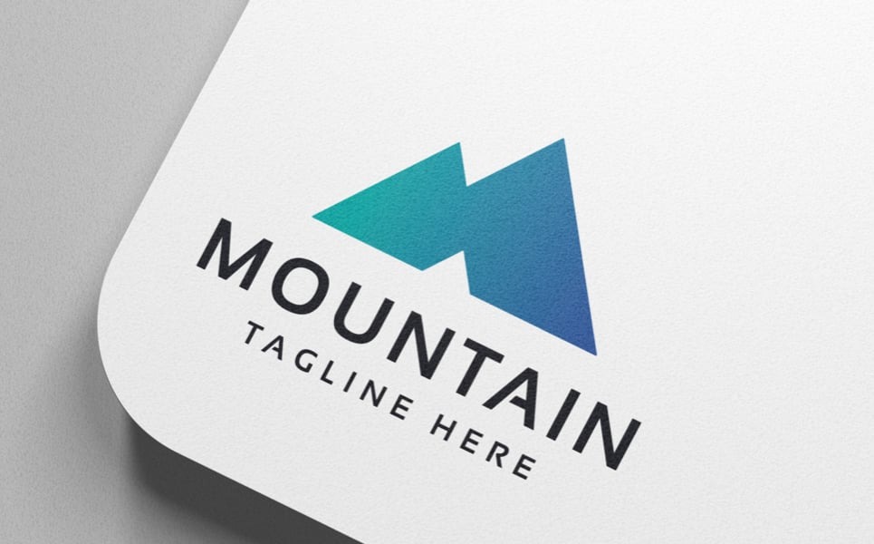 Mountain Letter M Pro Branding Logo #363426 - TemplateMonster