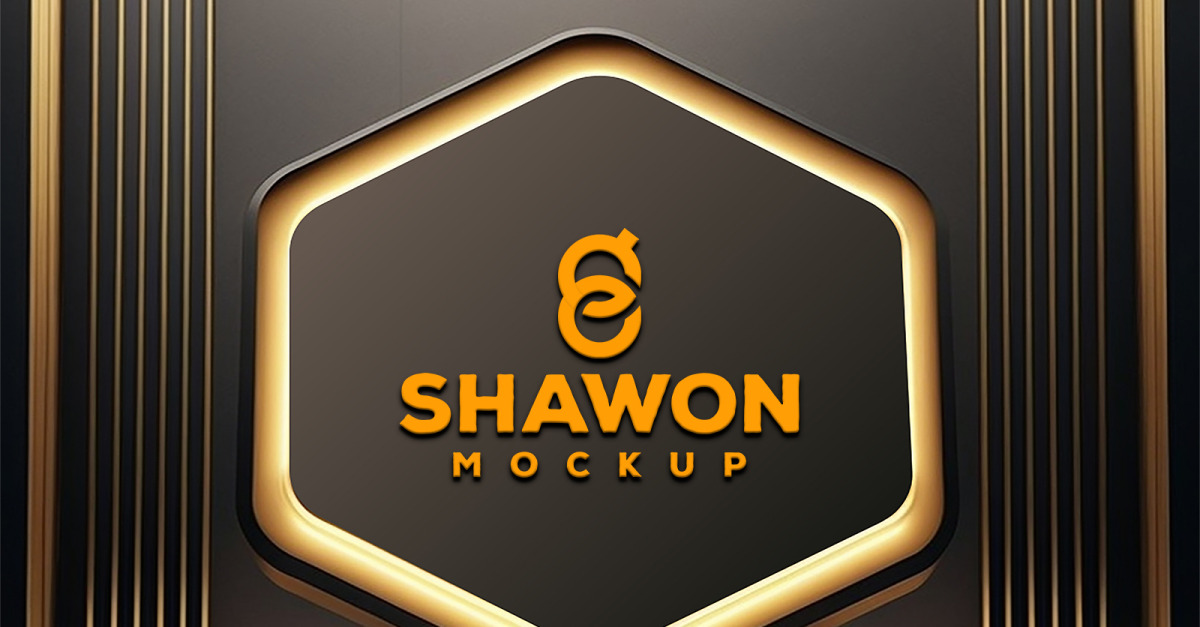 Polygon Sign board Mockup #363417 - TemplateMonster