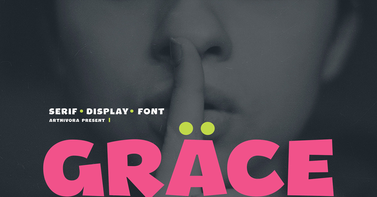 Grace - Fuente de visualización Serif - TemplateMonster