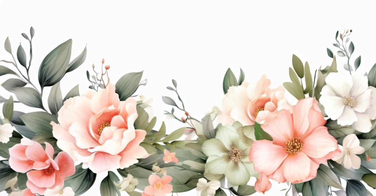 Watercolor Floral Background 381 #363554 - TemplateMonster
