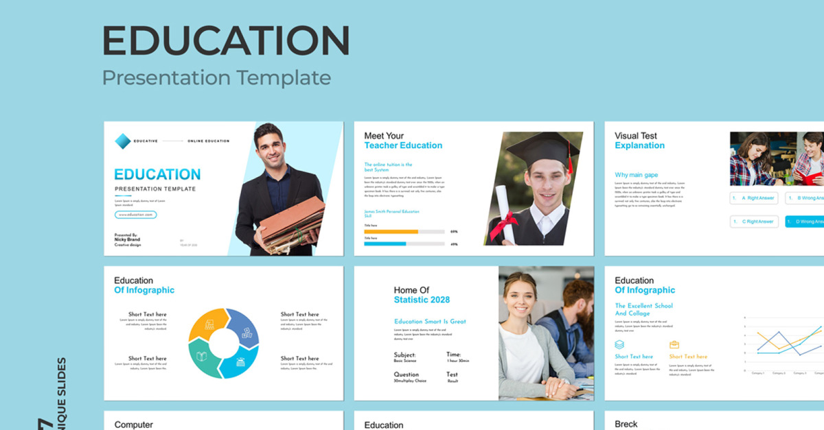 Education Presentation PowerPonit Template - TemplateMonster