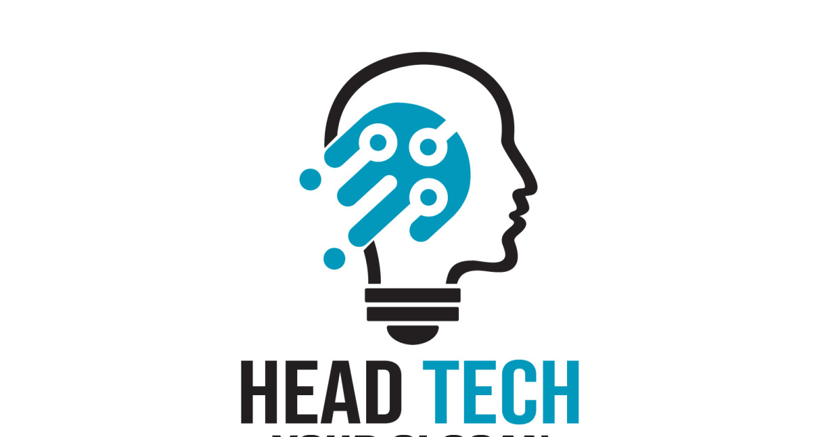 Head Tech logo,concept vector,Technology template