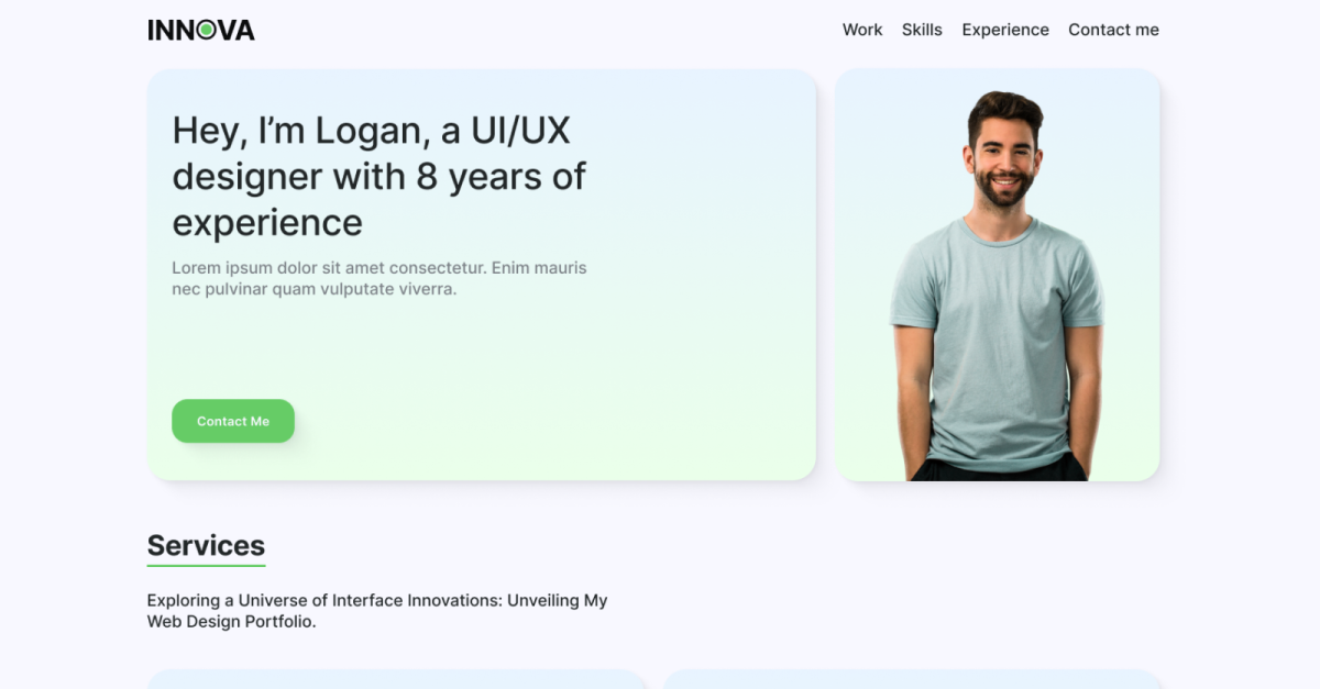 INNOVA - Free Professional Multipurpose Personal Portfolio HTML Template