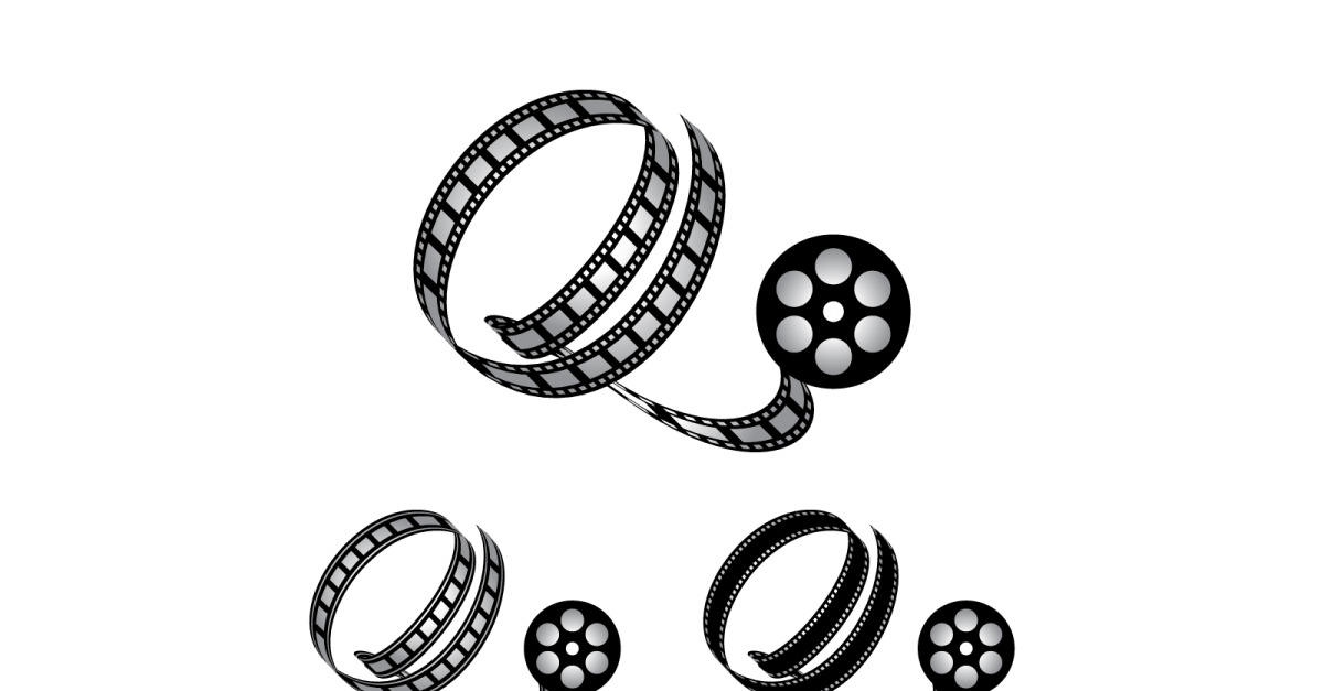 Letter Q Made from Film Strip, Logo For Media Photography Videography ...