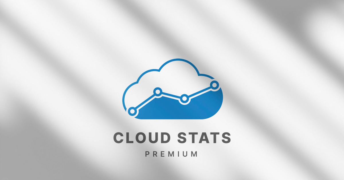 Cloud Metric and Stats Logo Design Template - LGV 13