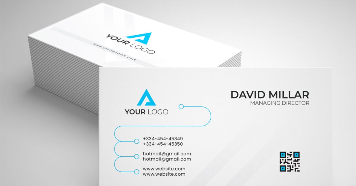 Free Minimalist simple Business card Template