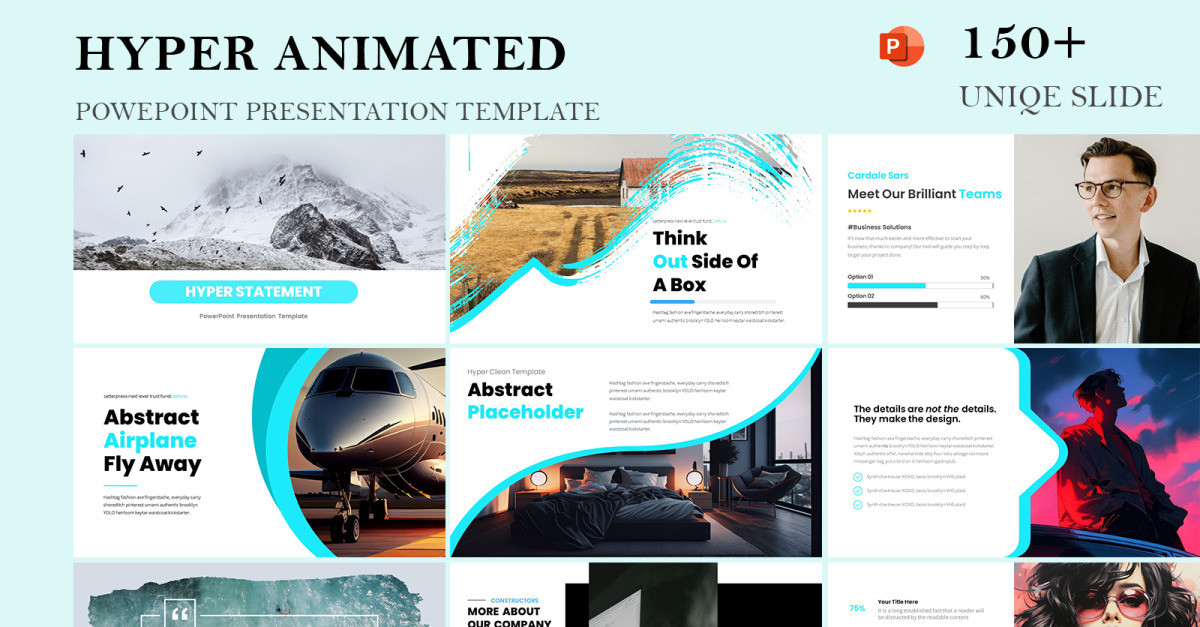 Modèle de présentation PowerPoint rapide hyper animé