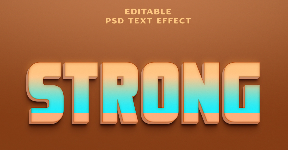 Strong 3d text effect design #363856 - TemplateMonster