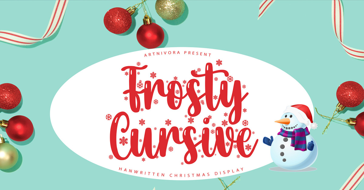 Frosty Cursive - Police manuscrite #364244 - TemplateMonster