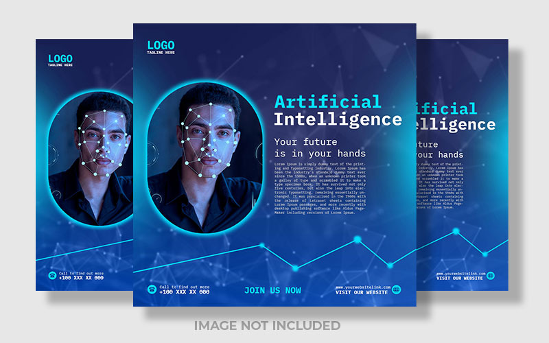 Modern Artificial Intelligence Social Media Post