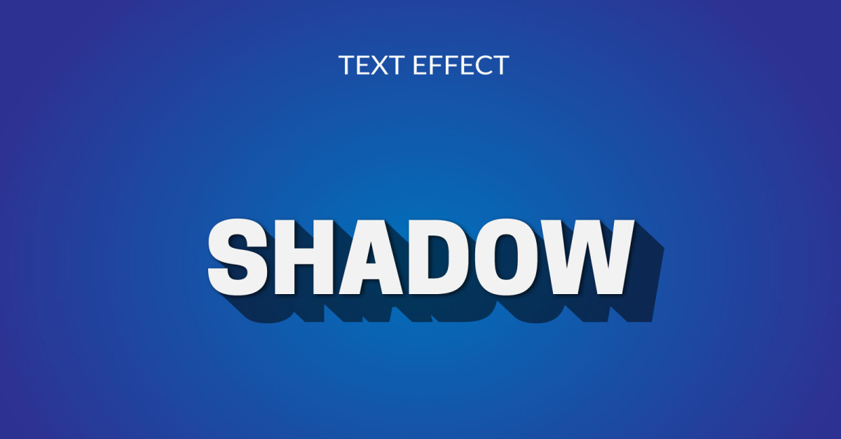Shadow 3D Editable Vector Eps Text Effect Template Design