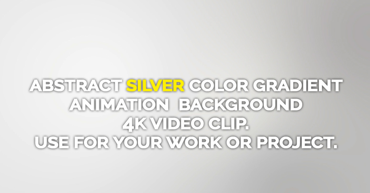 Abstract silver color gradient animation background.