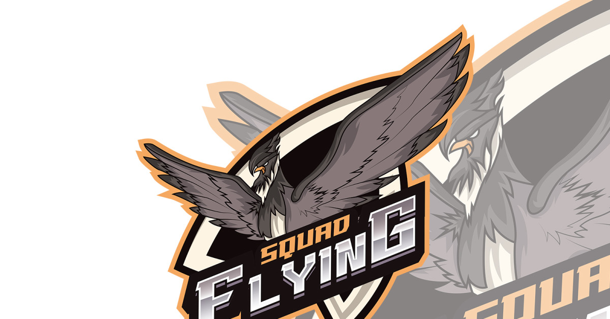 Modèle de logo de jeu Flying Squad #364311 - TemplateMonster