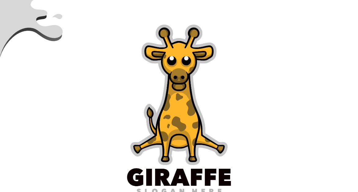 Giraffe funny mascot logo design #364408 - TemplateMonster