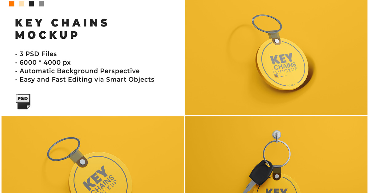 Key Chains Mockup Template #364451 - TemplateMonster